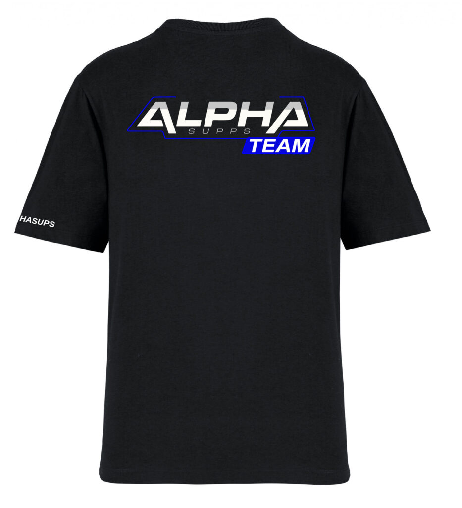 Alpha Supps X Hoist Wear - Alpha Supps T-Shirt " Team Edition " Black - Alpha Supps